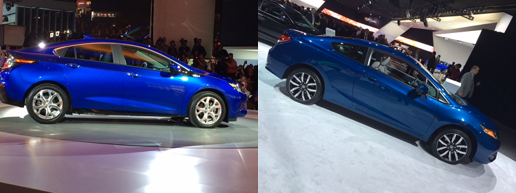 Civic et Volt 2016 : drôle de ressemblance... | Roulez Électrique ...